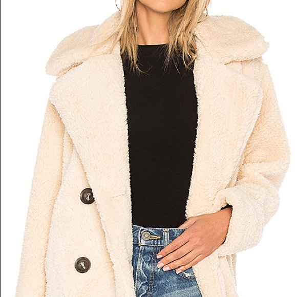 Free People | Jackets & Coats | Teddy Pea Coat | Poshmark